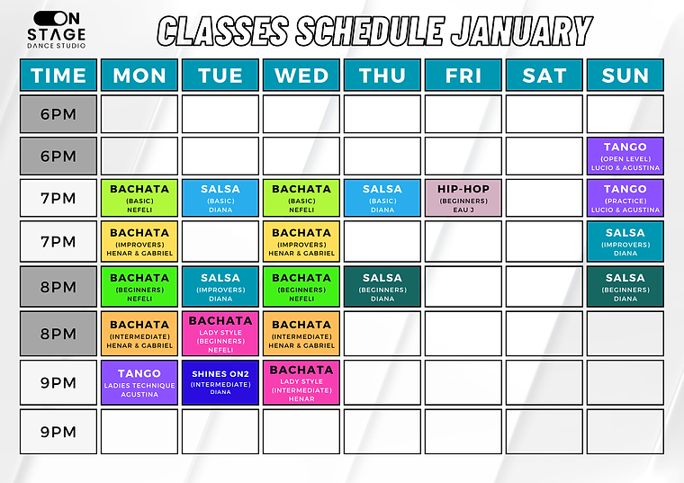 SCHEDULE | OnStage Dance Studio